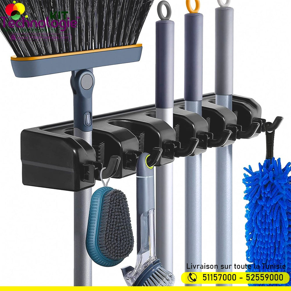 Support Balais 5 Positions